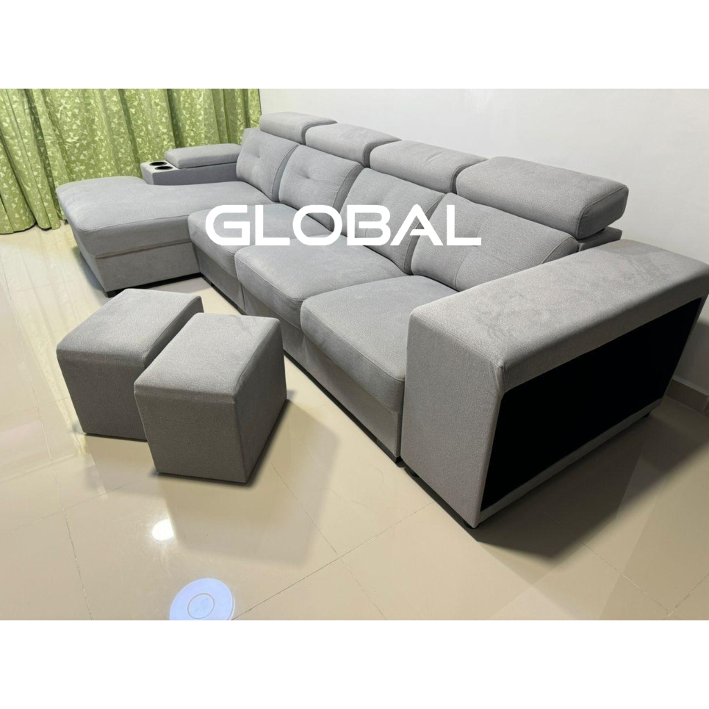 Harga Kilang Easy Clean Velvet Sofa Baldu L Shape | Shopee Malaysia