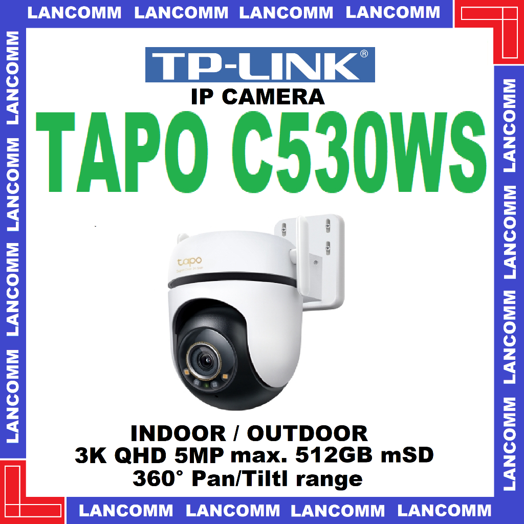TP-LINK Tapo C530WS 3K 5MP Outdoor Pan/Tilt Security Wi-Fi Camera | Shopee Malaysia