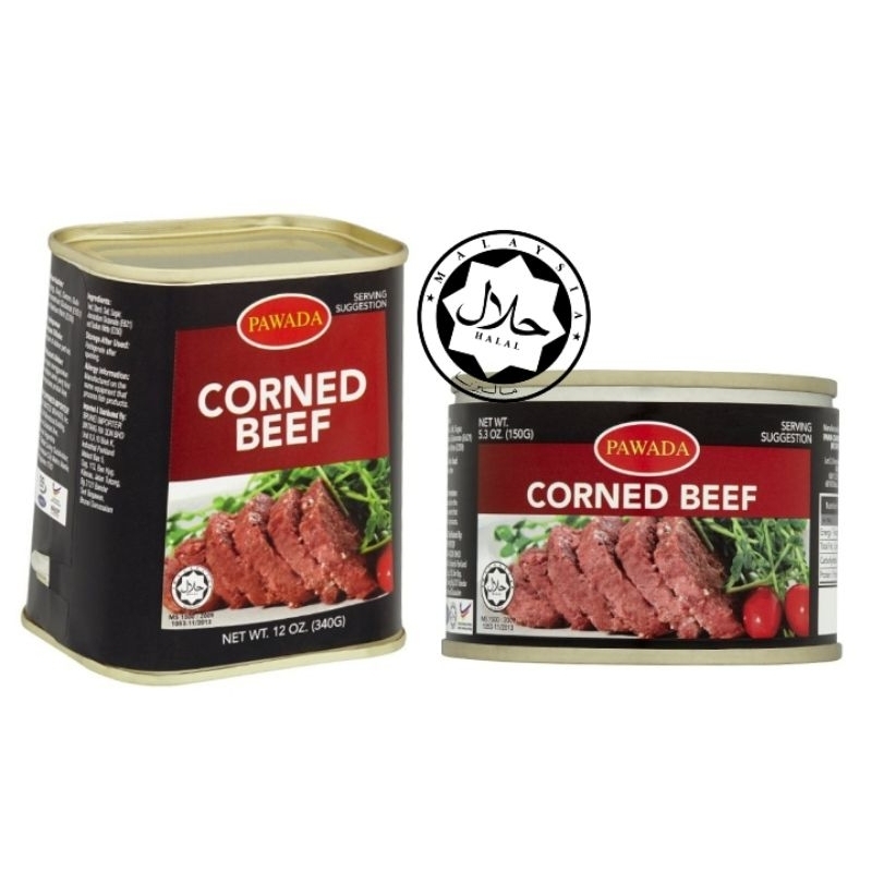 PAWADA Halal Corned Beef 150g | 340g | Shopee Malaysia