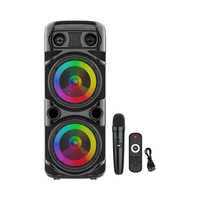 ZQS-8210S TWS Wireless Bluetooth V5.3 Portable Speaker / Super Bass / RGB LED Light /FM Radio ...