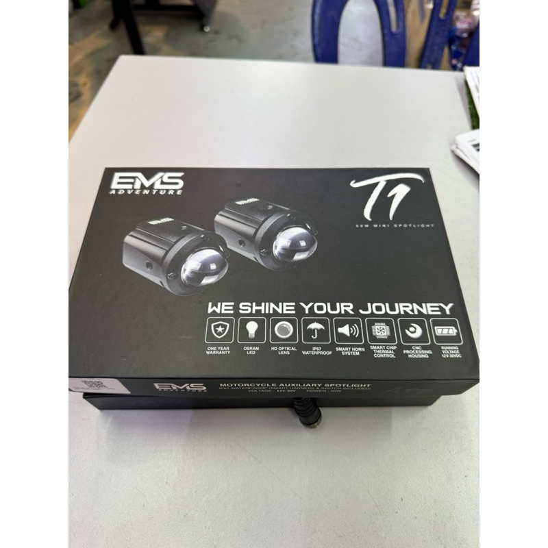 💯 ORIGINAL EMS T1 /T2/ T3/T7 SPOTLIHT 50w /80w/150W MOTORCYCLE TWO ...