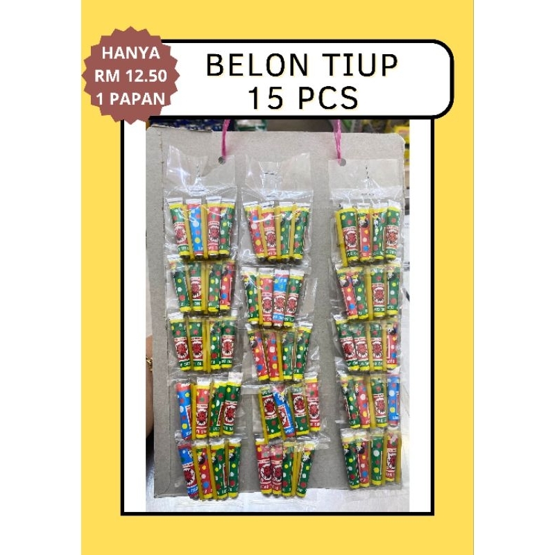 (READY STOCK) Belon tiup/Blowing balloon 1 papan (15pcs) | Shopee Malaysia
