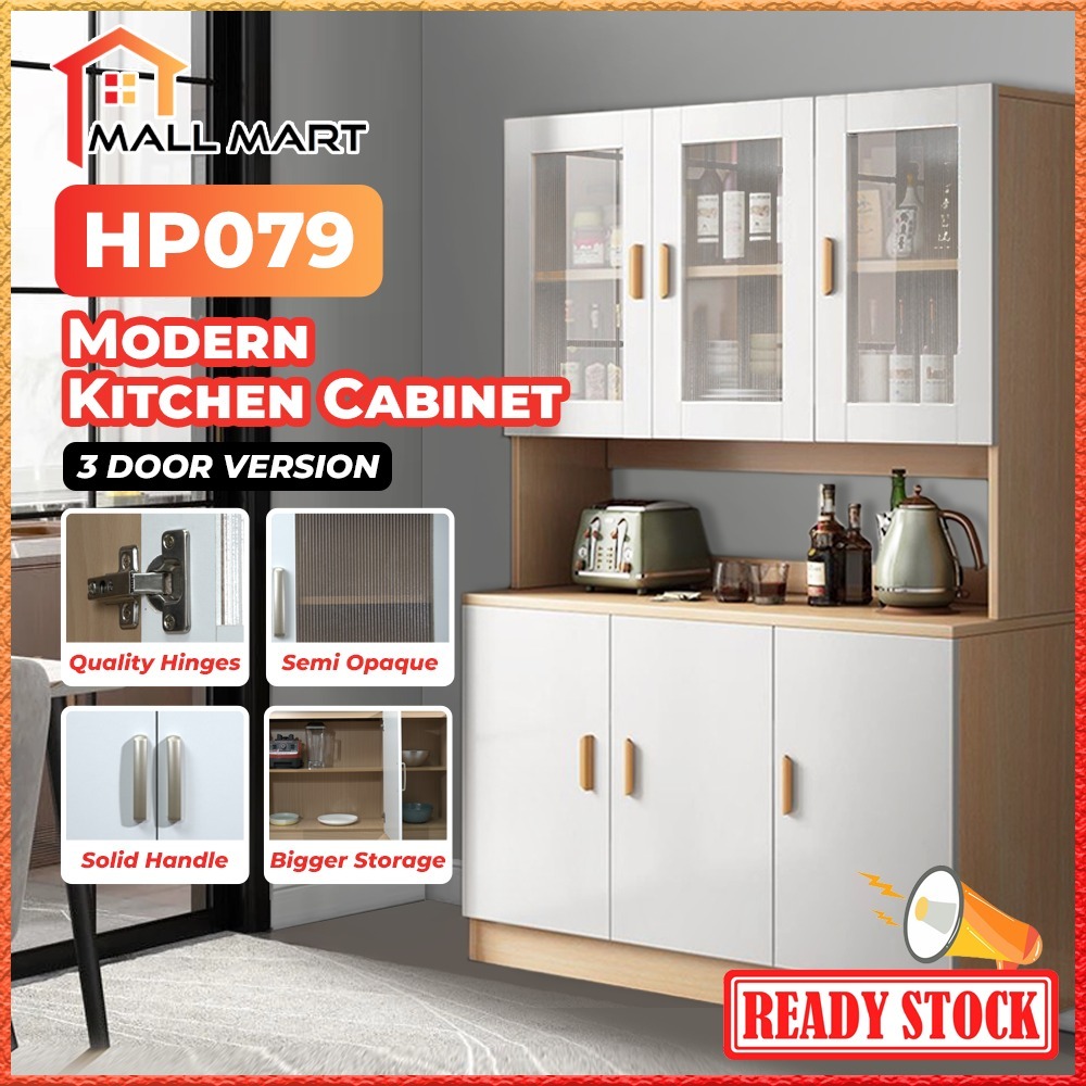 Mallmart Kitchen Cabinet Dapur Almari Storage Cabinet With Acrylic Door ...
