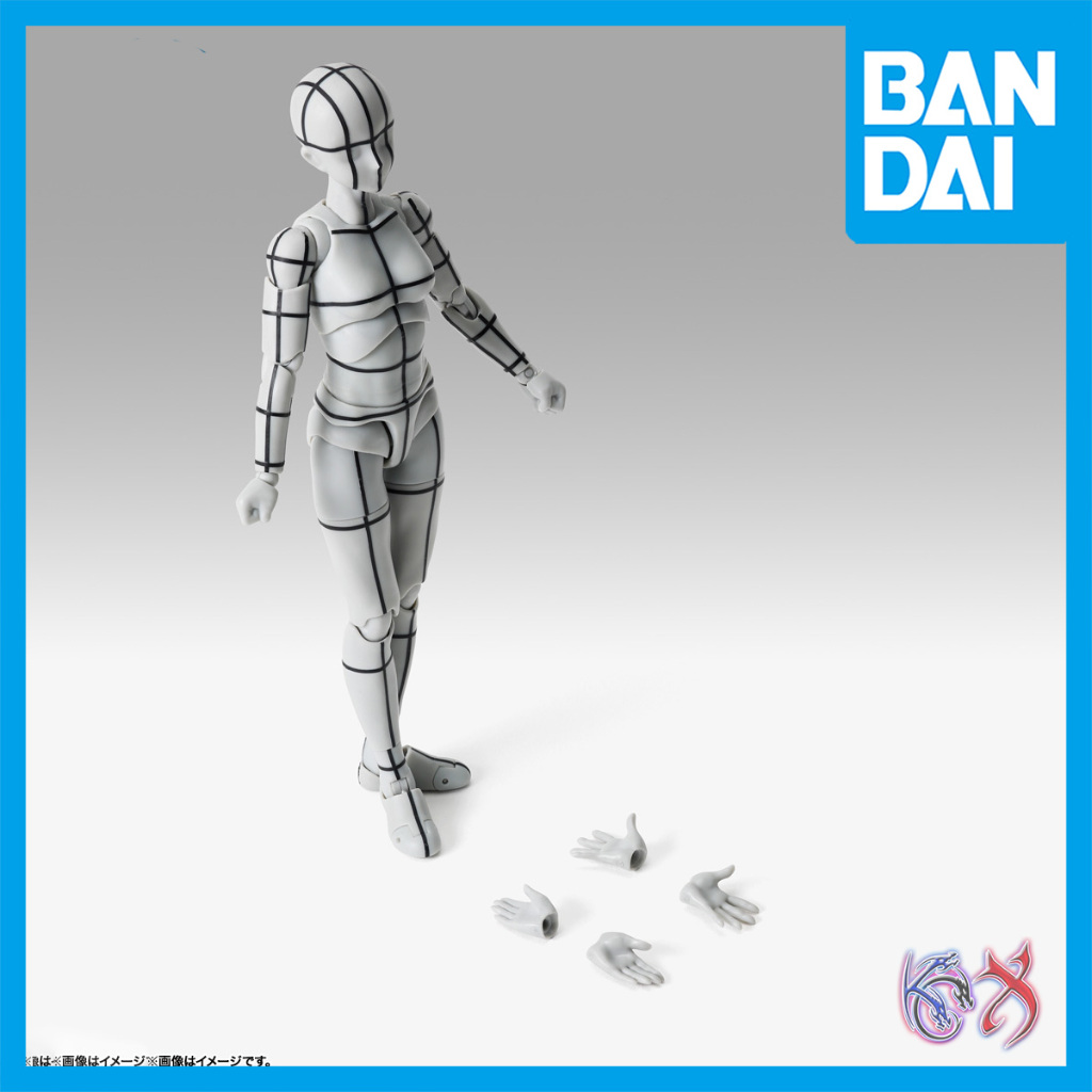 Bandai S.H.Figuarts SHF BODY-CHAN -Sports- Edition -WIREFRAME- Gray ...