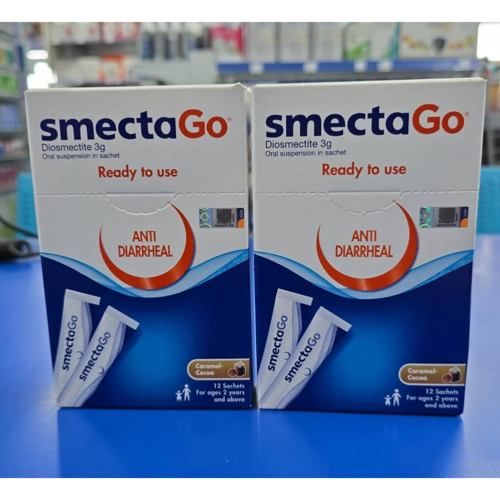 Smecta Go Suspension 3g 12's [exp: 2/25] | cirit-birit, salah makan ...
