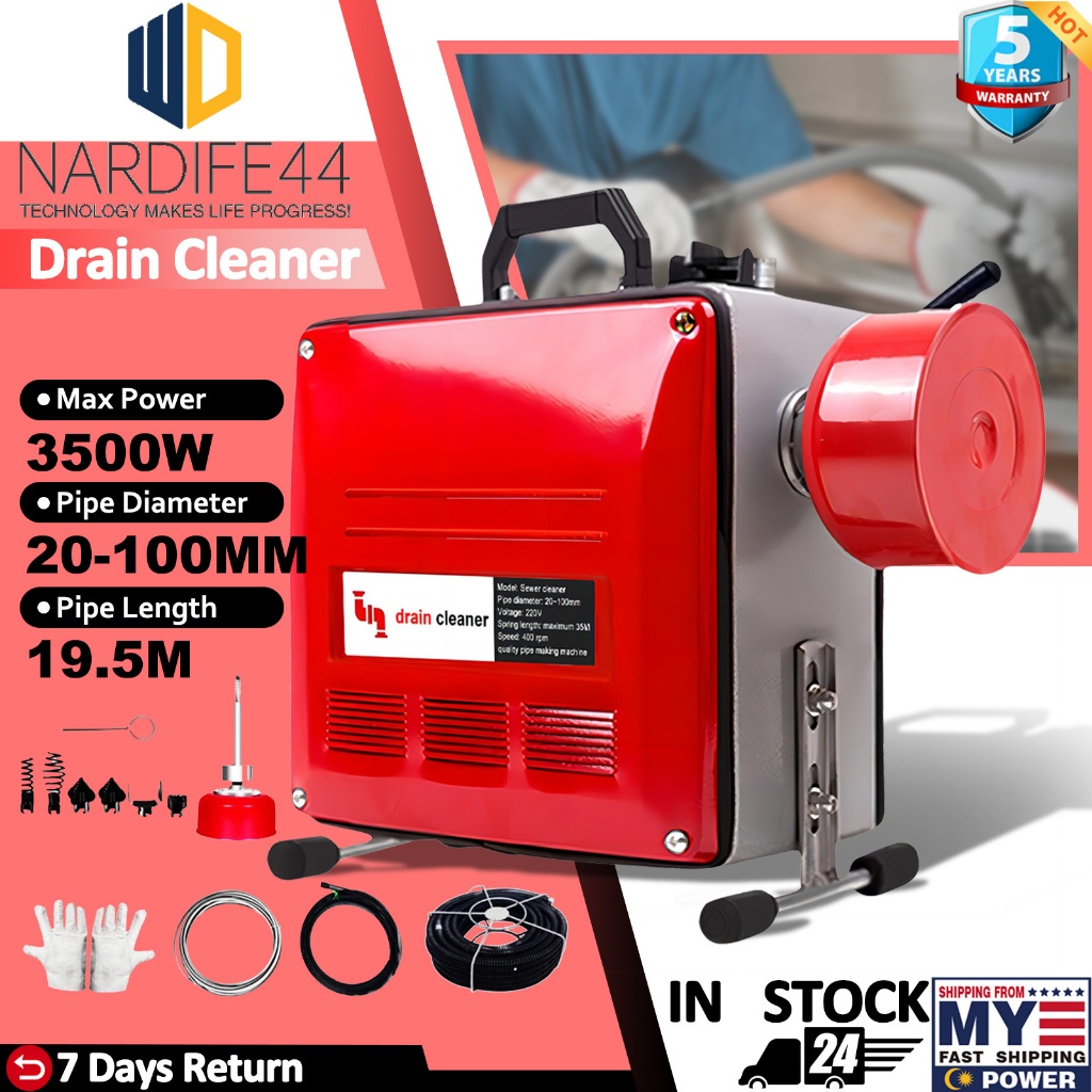 5 Year Warranty 150 Pipe Dredging Machine Commercial Electric Sewer ...