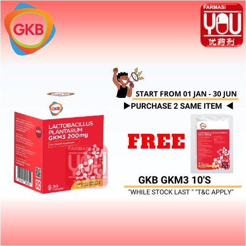 [YOUPHARMACY] GKB Lactobacillus Plantarum GKM3 200mg 30'S| Lose Belly ...