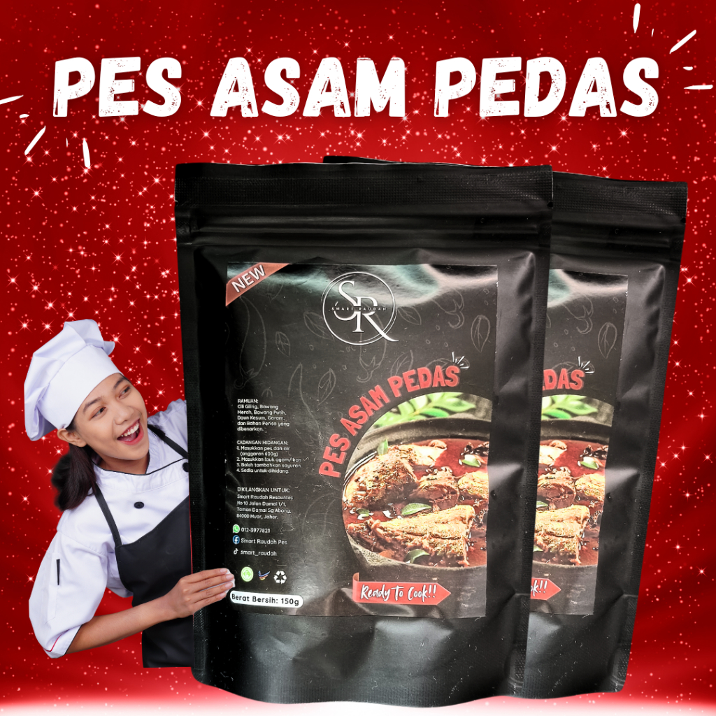 Pes Masakan Segera Asam Pedas Muar Buatan Muslim Halal 150g | Shopee ...