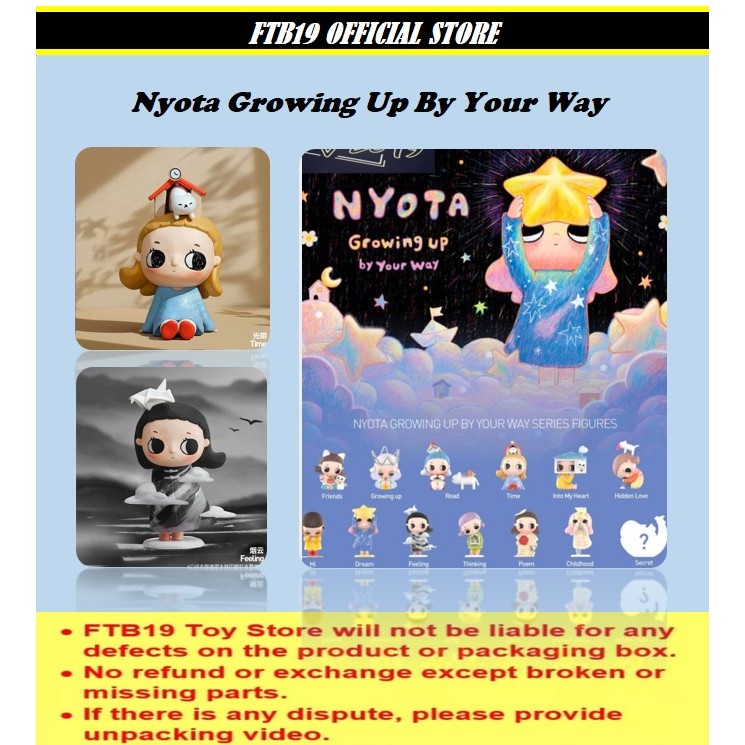 NYOTA GROWING UP BY YOUR WAY SERIES BLINDBOX NYOTA自在生长系列盲盒 | Shopee ...