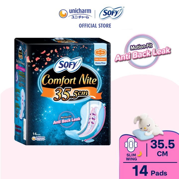SOFY Side Gather Night Slim Wing 35.5cm x 14 Pcs | Shopee Malaysia