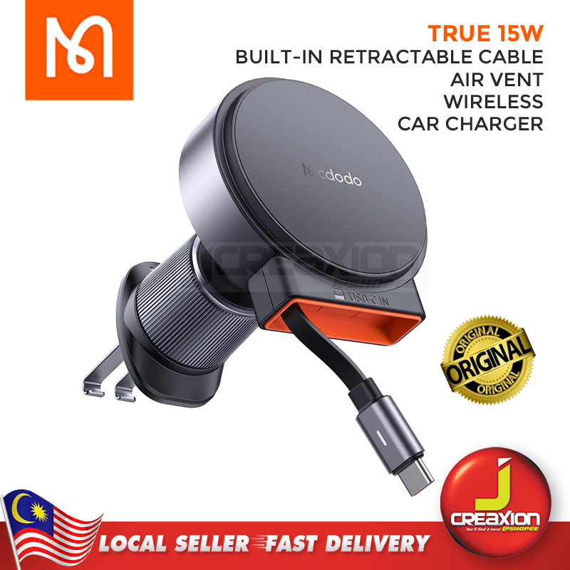 MCDODO CH-3000 True 15W Air Vent Magnetic Wireless Car Charger Phone ...
