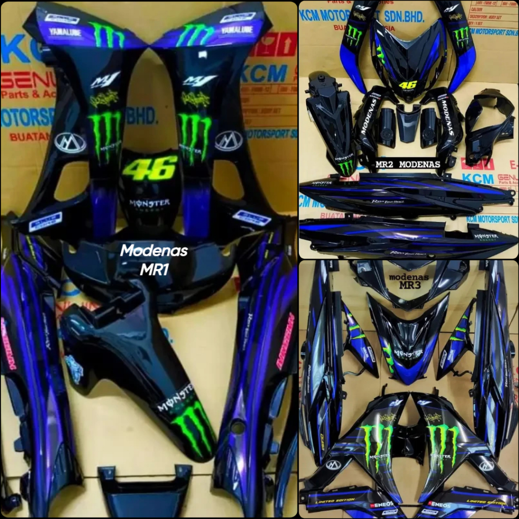 COVERSET MODENAS KRISS MR1 / MR2 / MR3 MONSTER EDITION | Shopee Malaysia