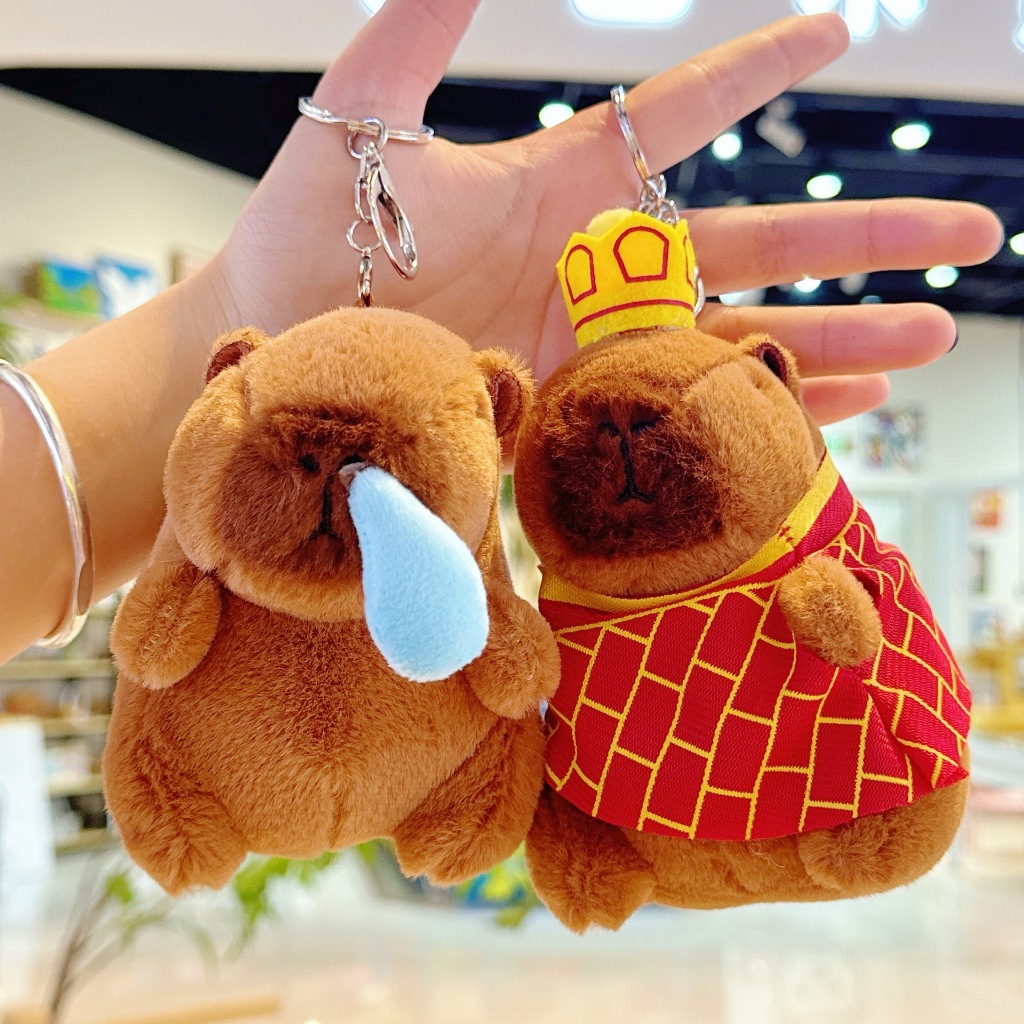 Cute Capybara Keychain Plush Pendant Capibara Doll Anime Fluffty Toy ...