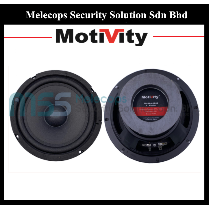 MOTIVITY TD-08A-0002 8'' 100W Woofer Speaker 8ohm (1 Unit) | Shopee ...
