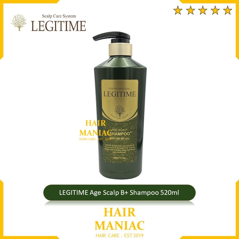 LEGITIME Korea Age Scalp Hair Shampoo 520ML | Shopee Malaysia