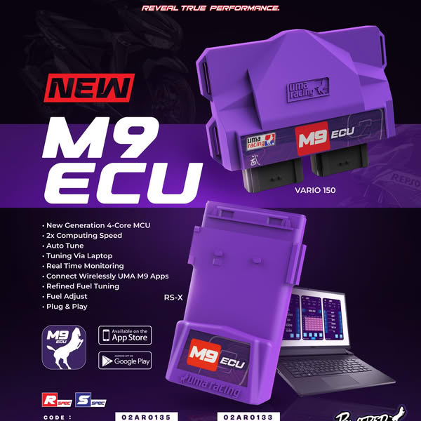 UMA RACING M9 ECU NEW GEN 4-CORE ECU 2x COMPUTING SPEED AUTO TUNE PNP ...