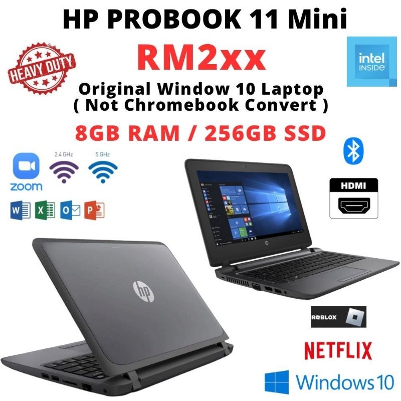 HP PROBOOK Rugged Window 10 Pro Mini 11.6inch 8GB Ram 256GB SSD ...