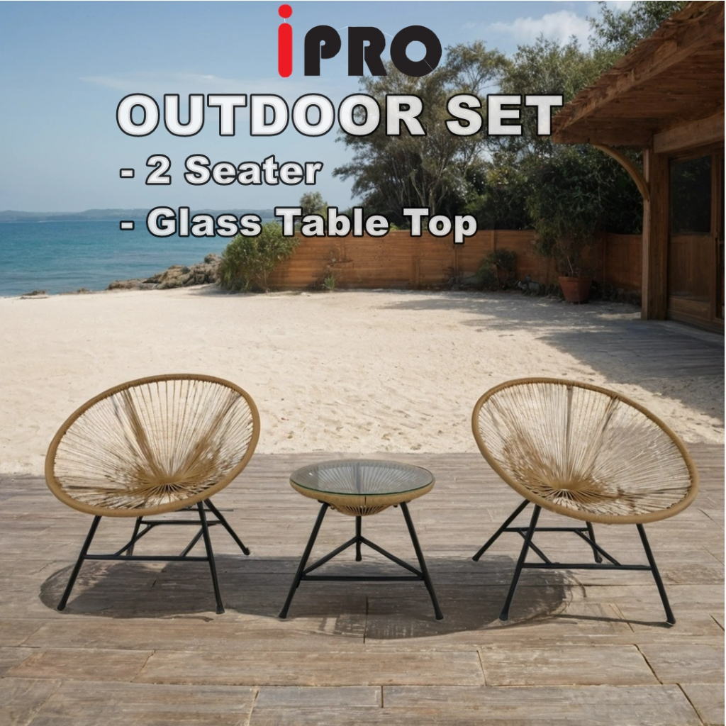 IPRO Outdoor Chair and Table set Balcony Garden Chair and Table Set ...