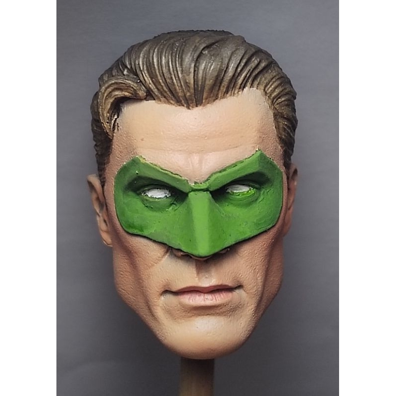 [Ready Stock] Miniature 1/6 Scale Painted Head Sculpt Hal Jordan Green ...