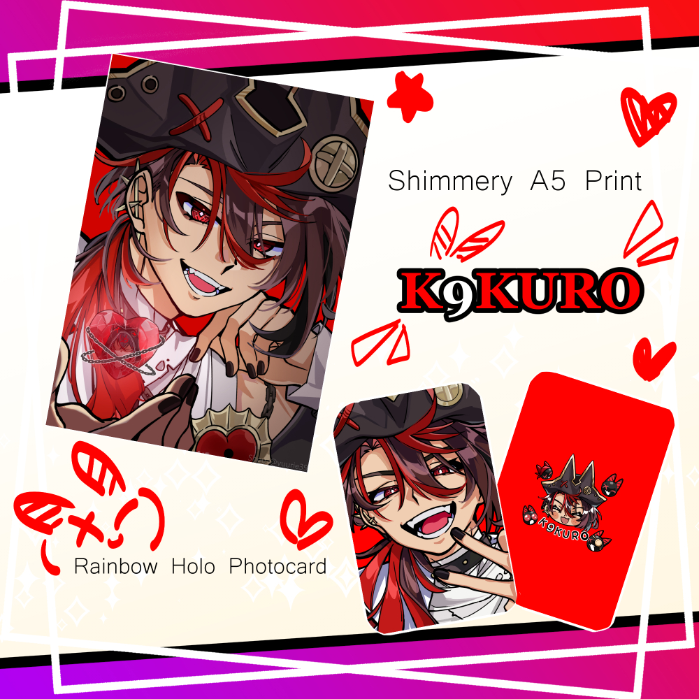Vtuber K9KURO Art Print & Photocard | FANMADE | | Shopee Malaysia