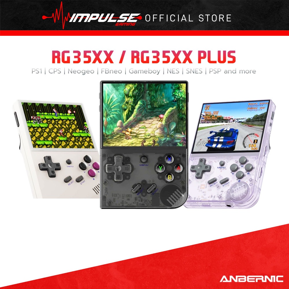 ANBERNIC RG35XX / RG35XX Plus Game Console Emulator 5000 Games Support ...