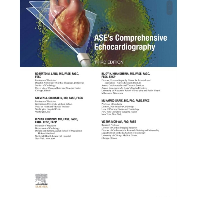 [9C200] ASEs Comprehensive Echocardiography (American Society of Echocardiography) | NO BOOK ...