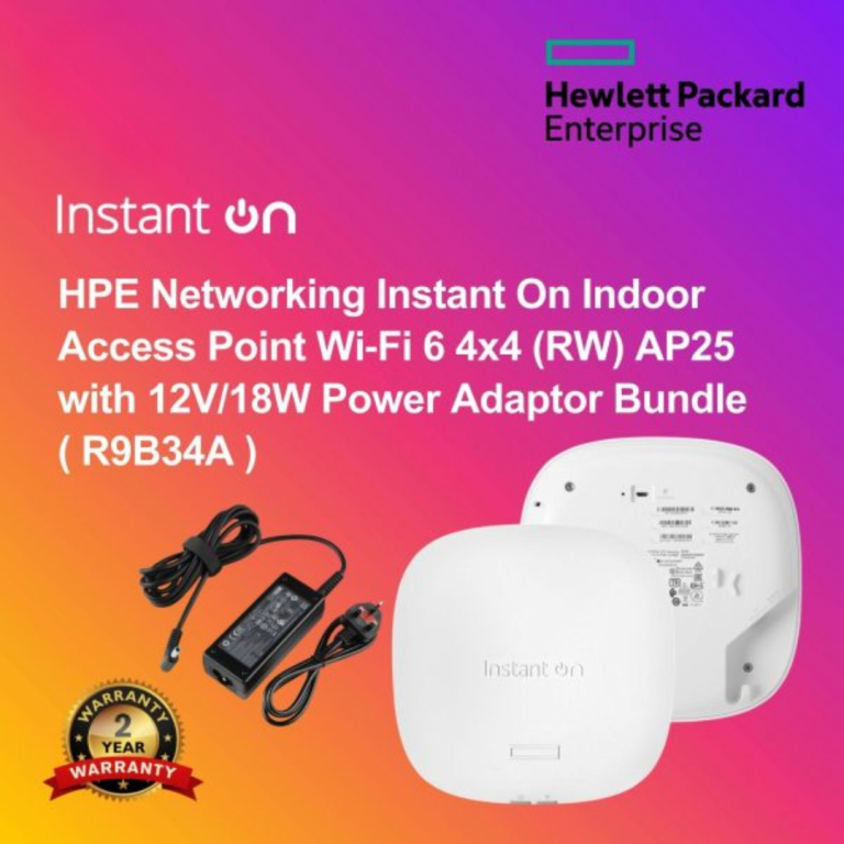 HPE Networking Instant On Indoor Access Point Wi‑Fi 6 4x4 (RW) AP25 ...