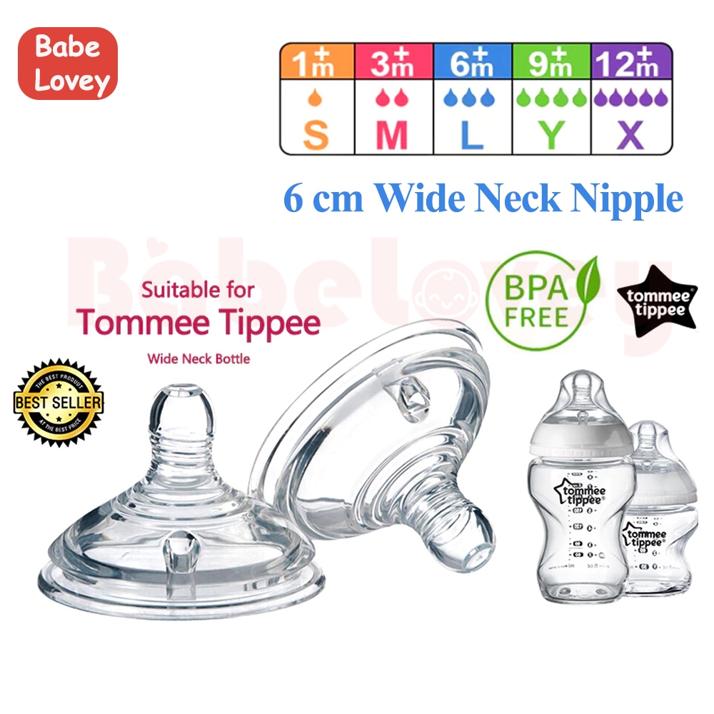Tomme Tipee Baby Pacifier Baby Botol Susu Replacement Bottle Nipple Teats Wide Neck Bottle ...