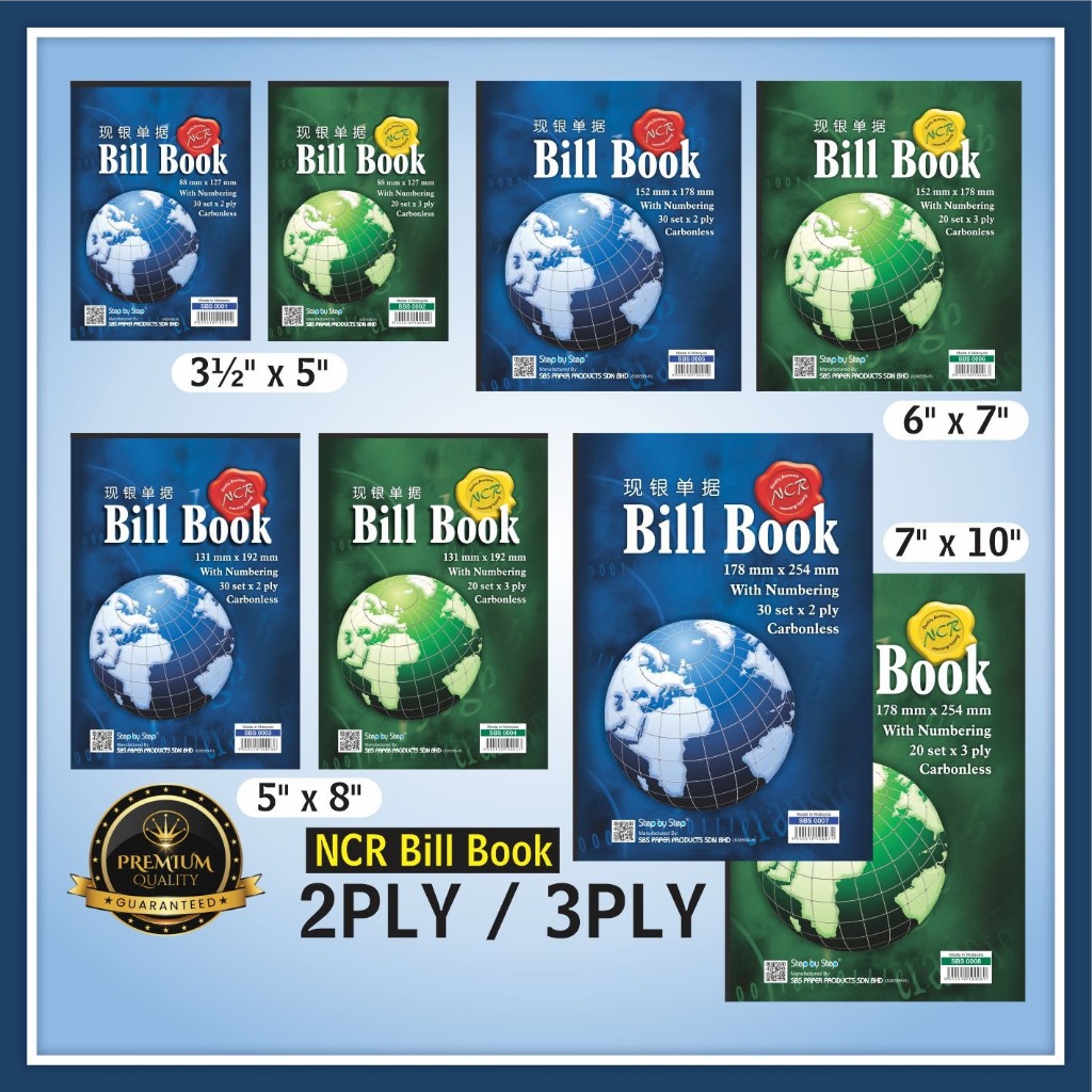 Step by Step 2PLY & 3PLY NCR Carbonless Bill Book / Receipt Book ( 10 ...