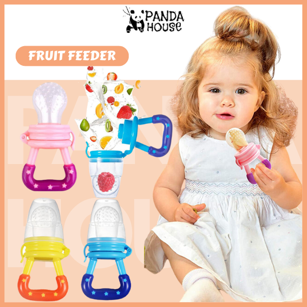 Baby Feeder Food Bite Silicone Fruit Pacifier Puting Feeding Teether ...