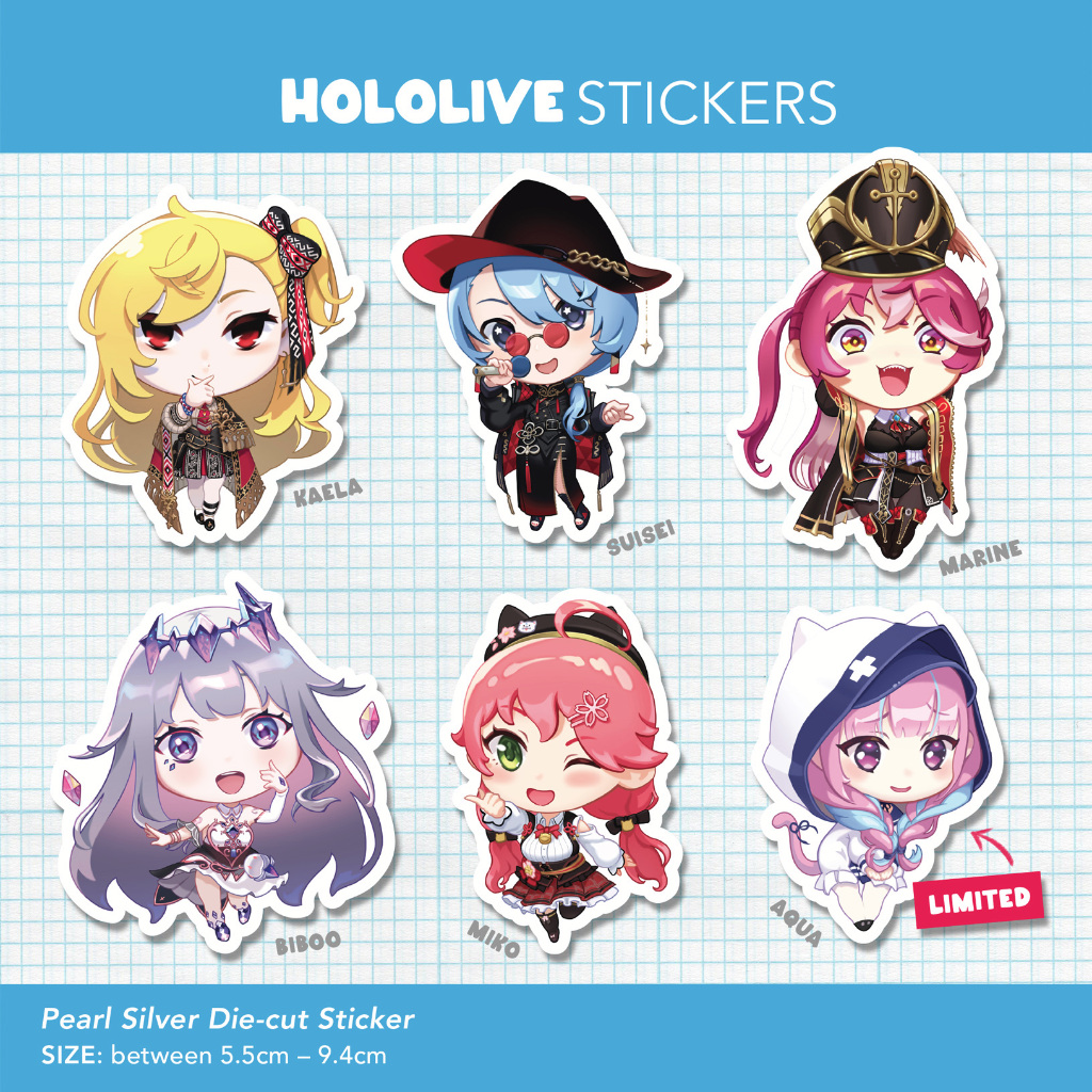 [rachelwan.art] Hololive Stickers / Kaela | Suisei | Marine | Biboo ...