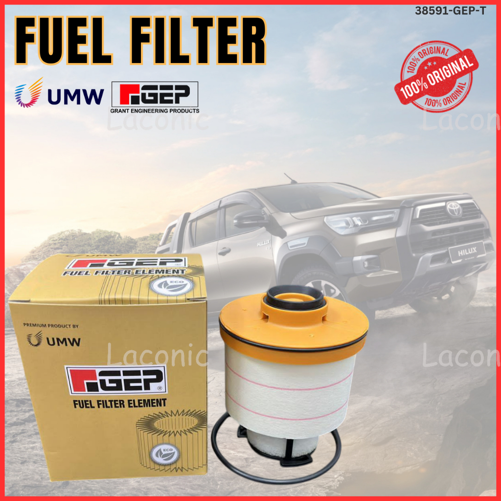 GEP Fuel Filter - Toyota Hilux / Fortuner (38591-GEP-T) / (37298-GEP-S ...