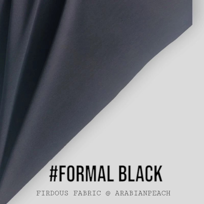 Arabian Peach Fabric : Firdous : 1 Meter : Black | Shopee Malaysia