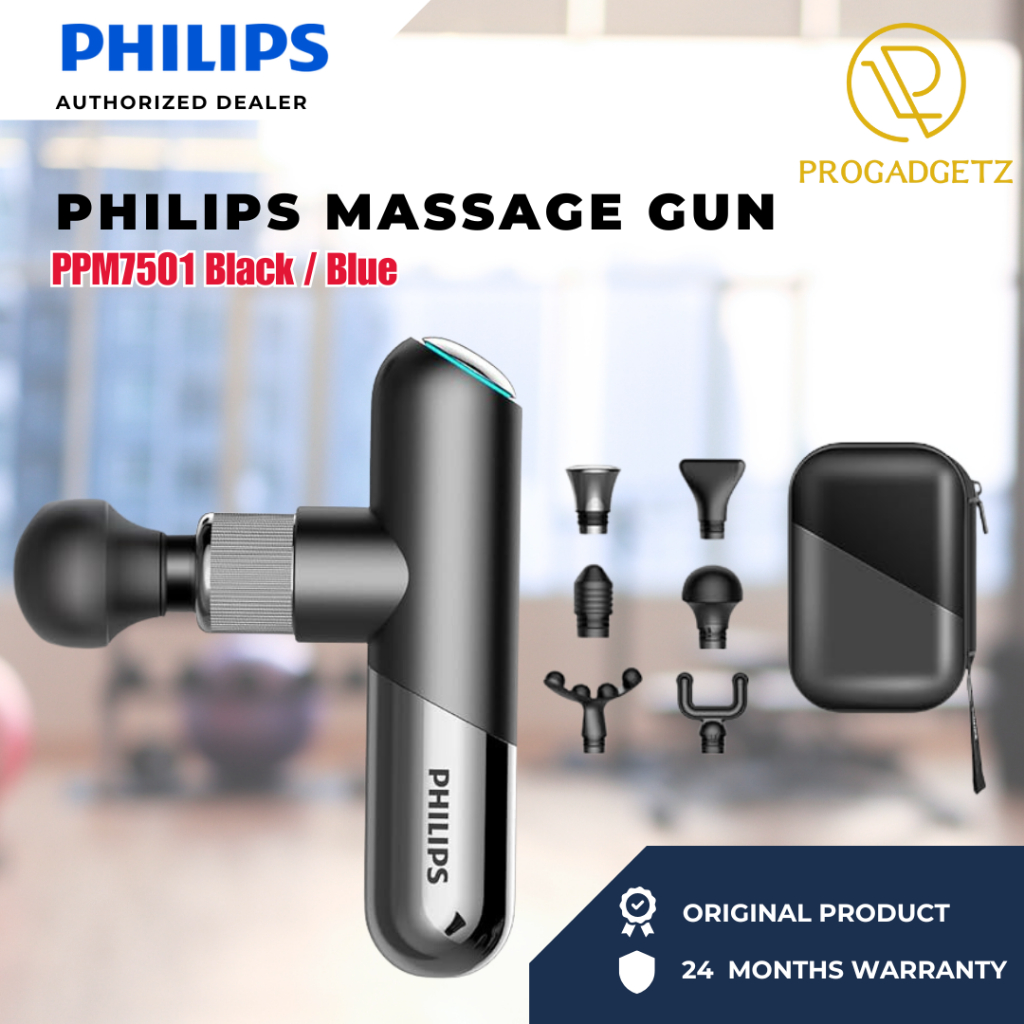 Philips Massage Gun Muscle Percussion Deep Tissues Relaxing Massager ...