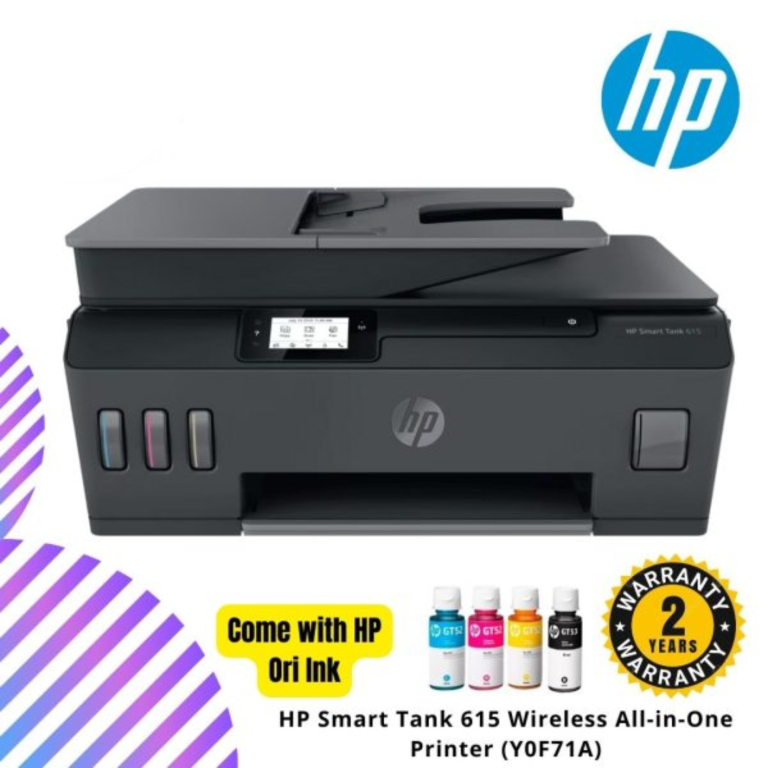 HP Smart Tank 615 Wireless All-in-One Printer (Y0F71A) | Shopee Malaysia