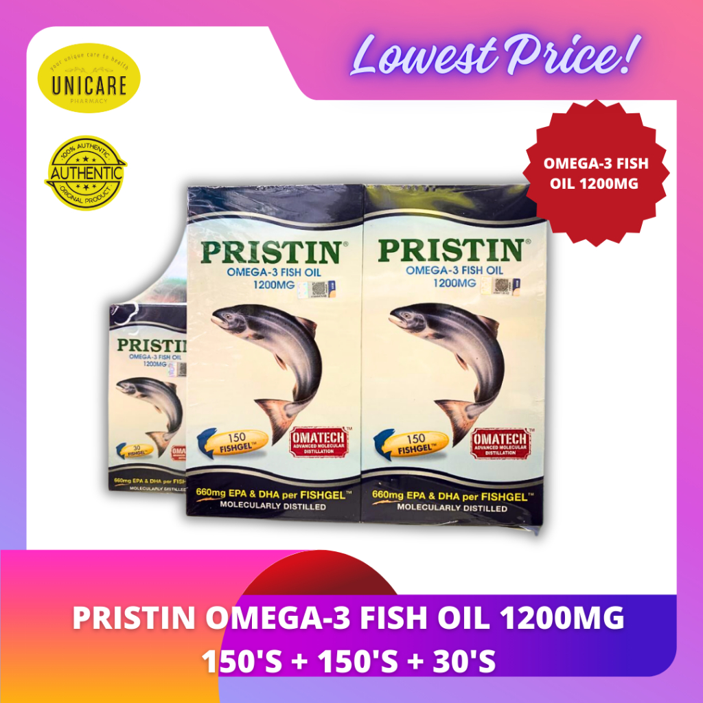 PRISTIN CONCENTRATED OMEGA-3 FISH OIL 150S + 150S + 30S | Shopee Malaysia