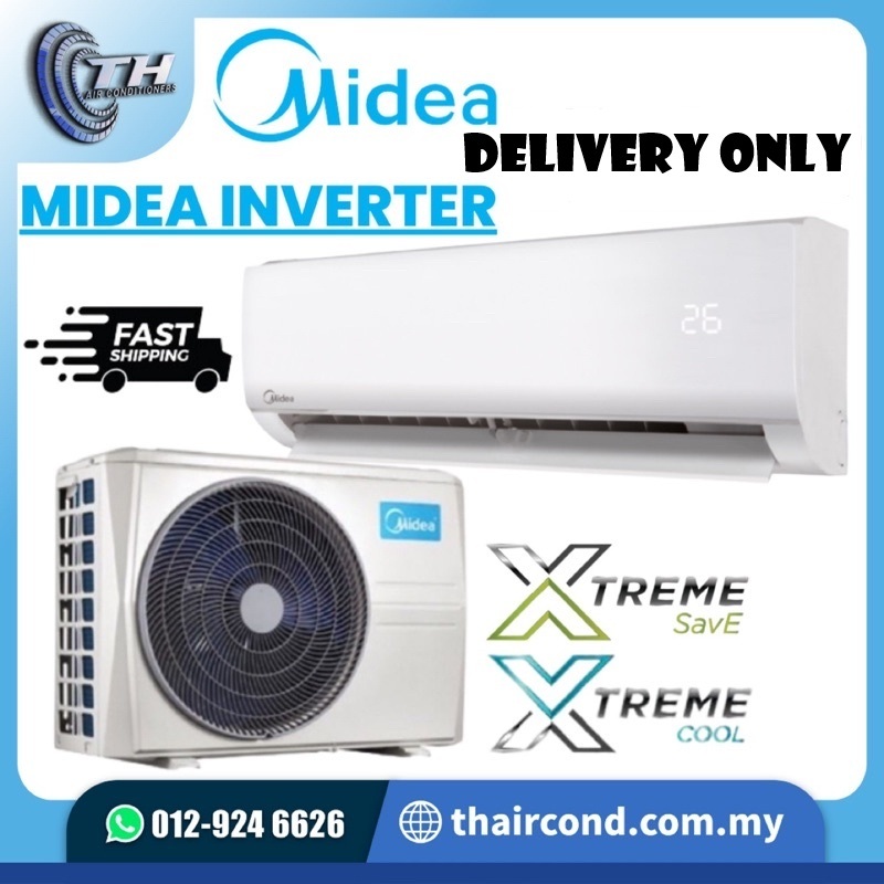 🚗 Delivery ONLY 🚗Midea R32 Inverter MSXS 1.0HP 1.5HP 2.0HP 2.5HP Air Conditioners. | Shopee Malaysia