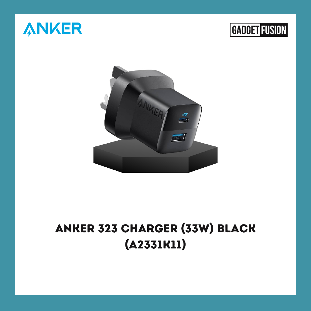 ANKER 323 33W CHARGER ADAPTER (A2331K11) | Shopee Malaysia