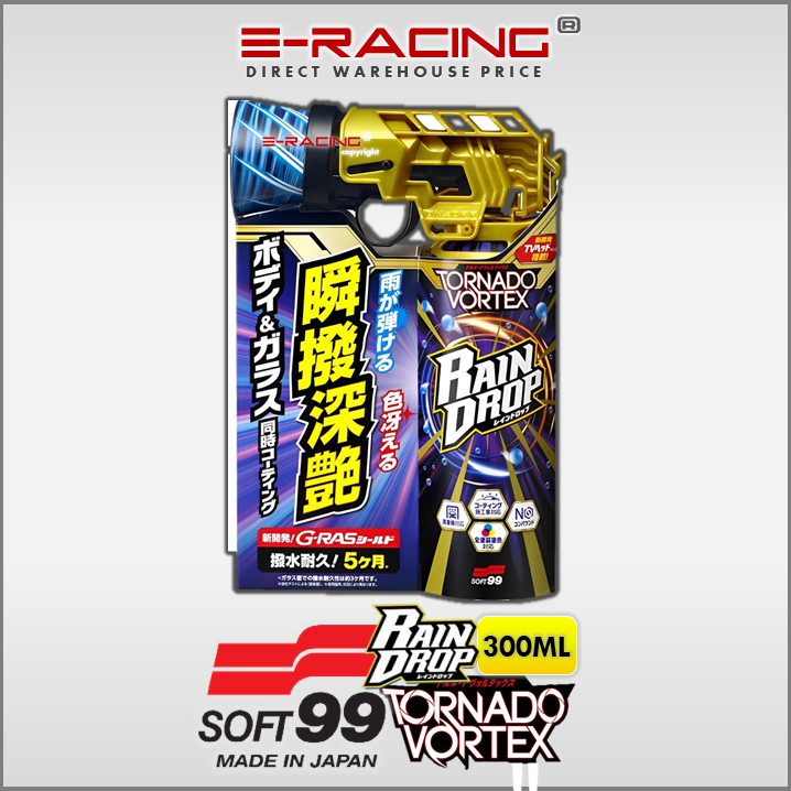 Soft99 Rain Drop Tornado Vortex 300ml Rain Drop Coating Spray | Shopee Malaysia