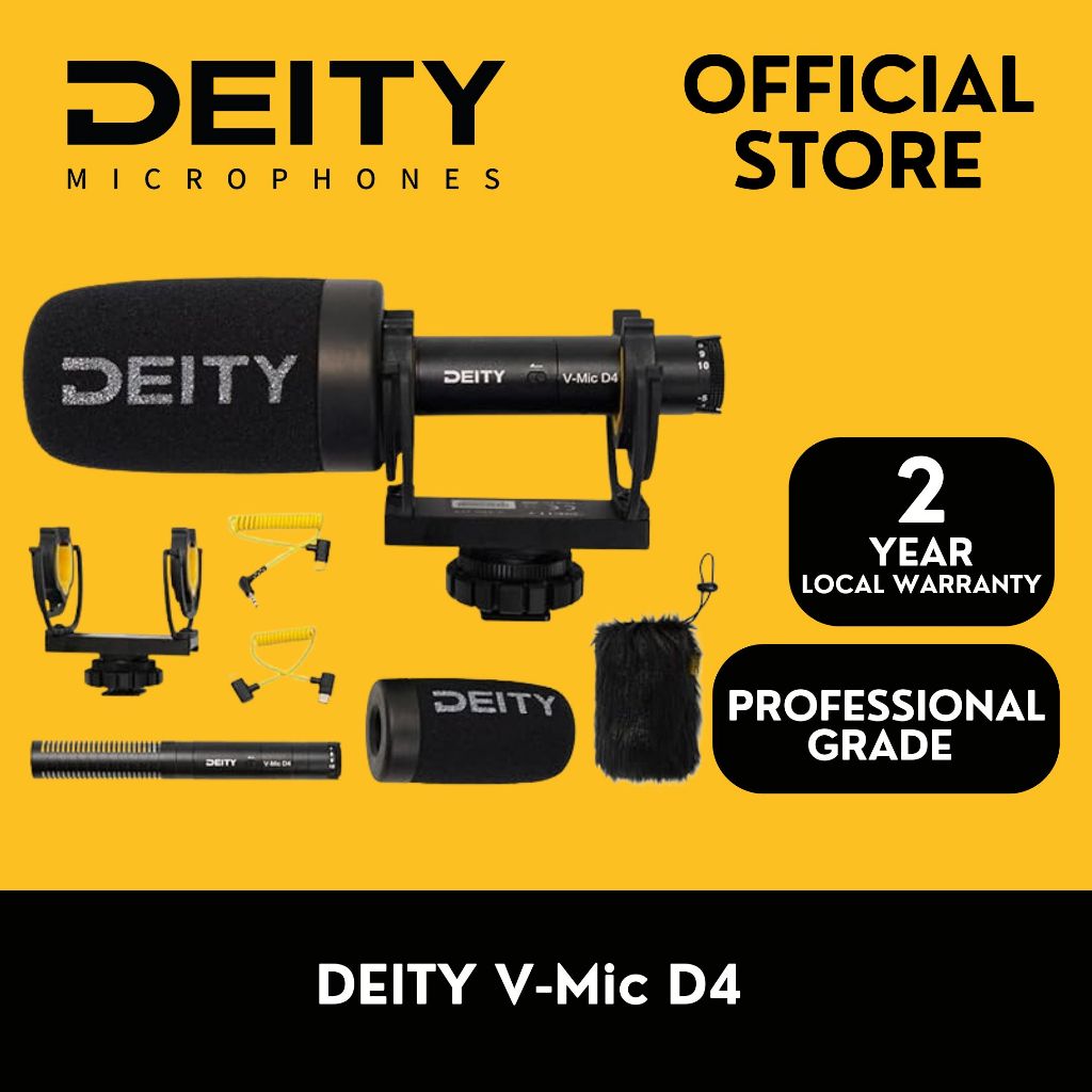 DEITY V-Mic D4 Microphone Directional Shotgun Video Mic Compatible With ...