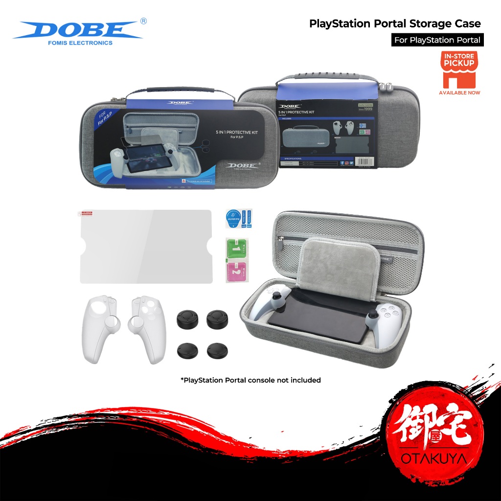 DOBE PlayStation Portal Remote Player 5 in 1 Protective Kit Storage ...