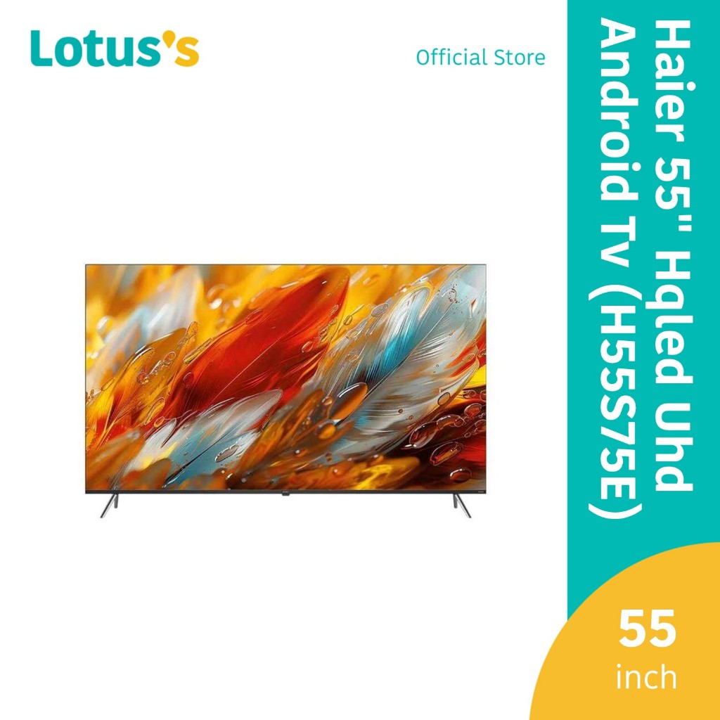 Haier HQLED UHD Android TV (55") H55S75E | Shopee Malaysia