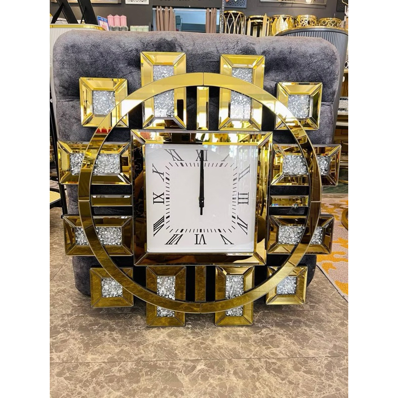 READY STOCK Wall Clock SSF Big Size 60cmx60cm Diamond Wall Clock Jam ...