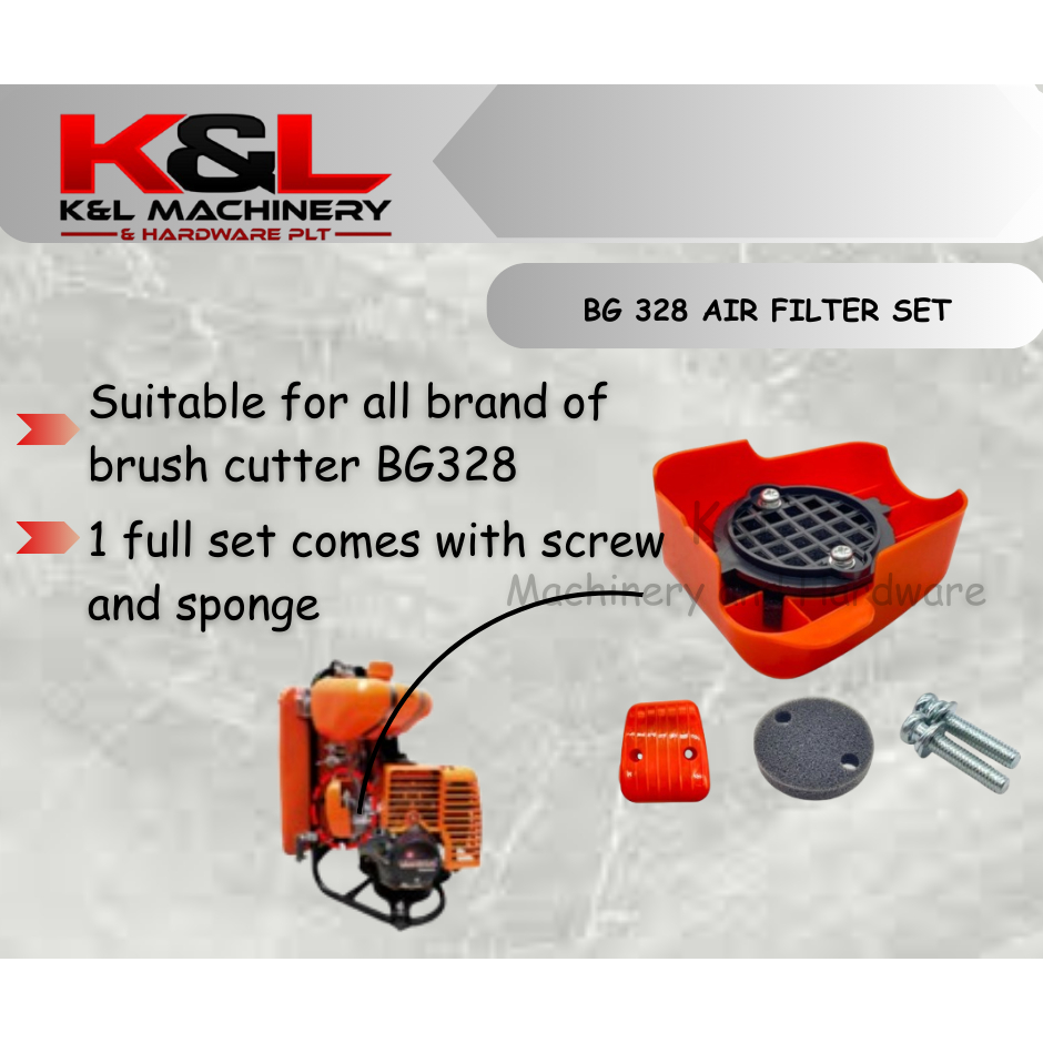 AIR FILTER / AIR CLEANER BG328 BRUSH CUTTER ASSEMBLY ( PENAPIS ANGIN ...