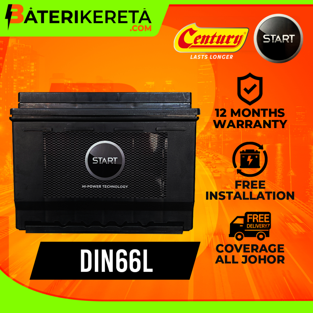 CENTURY START DIN66 | DIN66L | LN3 CAR BATTERY | Shopee Malaysia