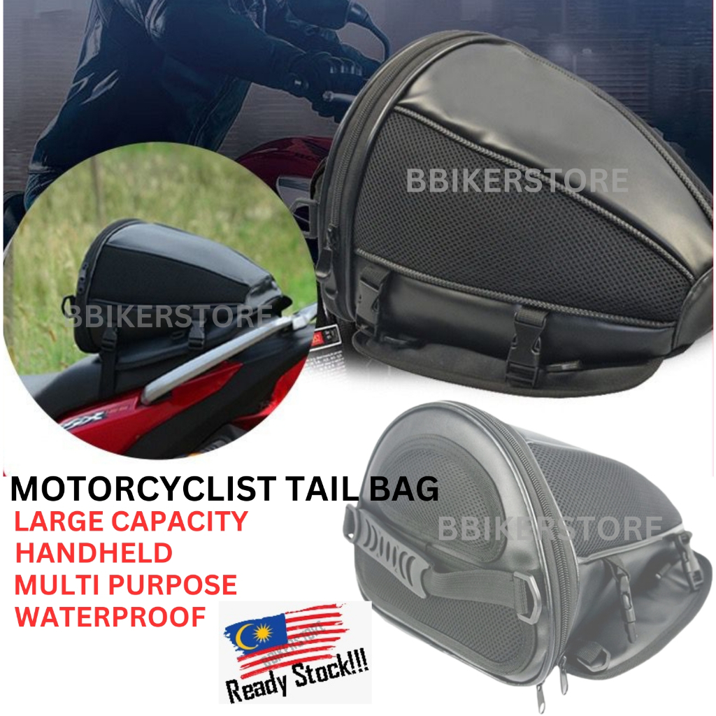Universal Motorcycle Rear Tail Bag Waterproof Rider Equipment Riding ...