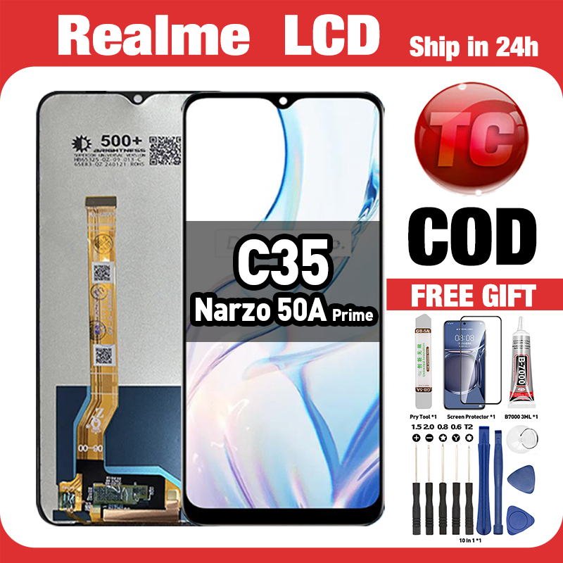 LCD REALME C35/ Narzo 50A Prime Compatible For Original Glass Touch ...