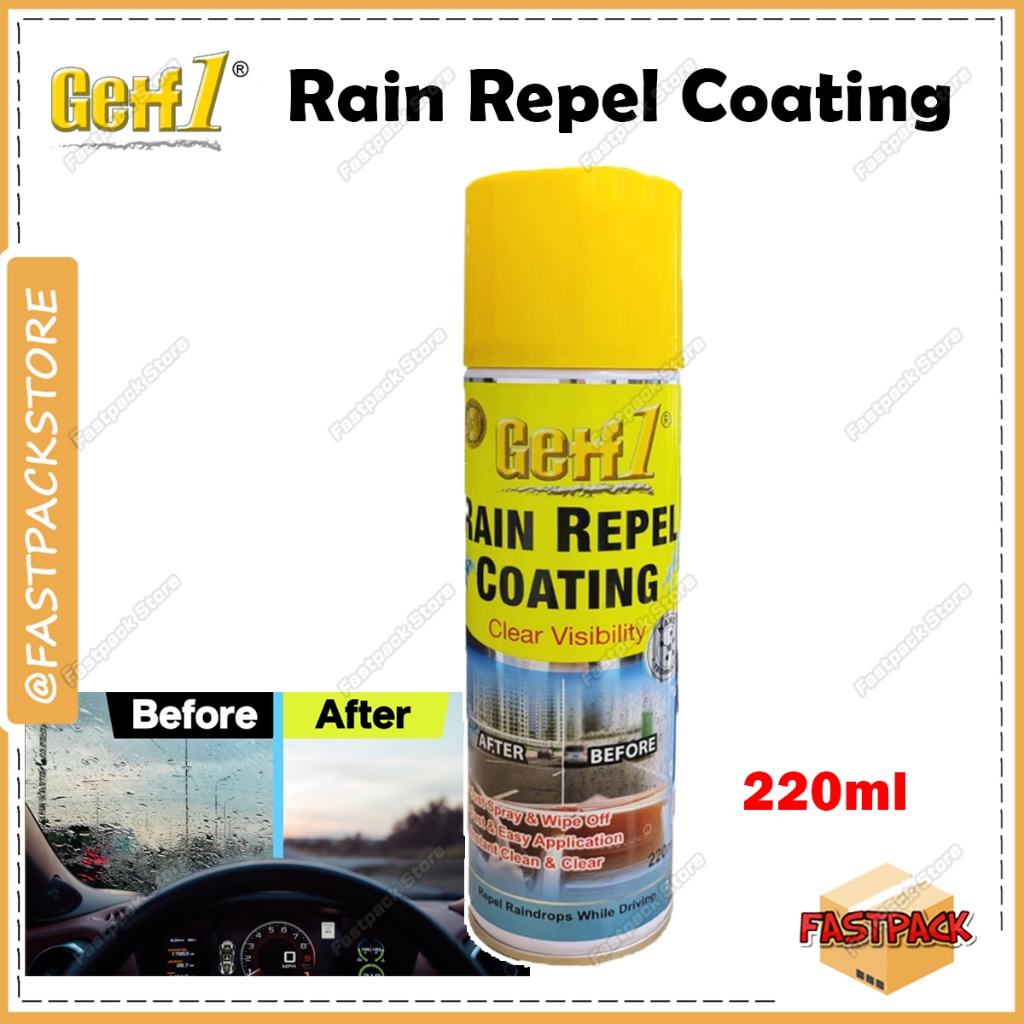 Getf1 Rain Repel Coating Car Windscreen Spray Clear Vision Water ...