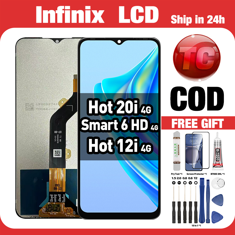 LCD INFINIX Hot 20i 4G X665E/ Smart 6 HD 4G X6512/ Hot 12i 4G ...