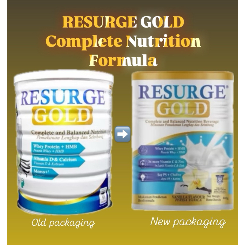 RESURGE GOLD 850g [MEAL REPLACEMENT] [WHEY PROTEIN] [MUSCLE] [BONE ...